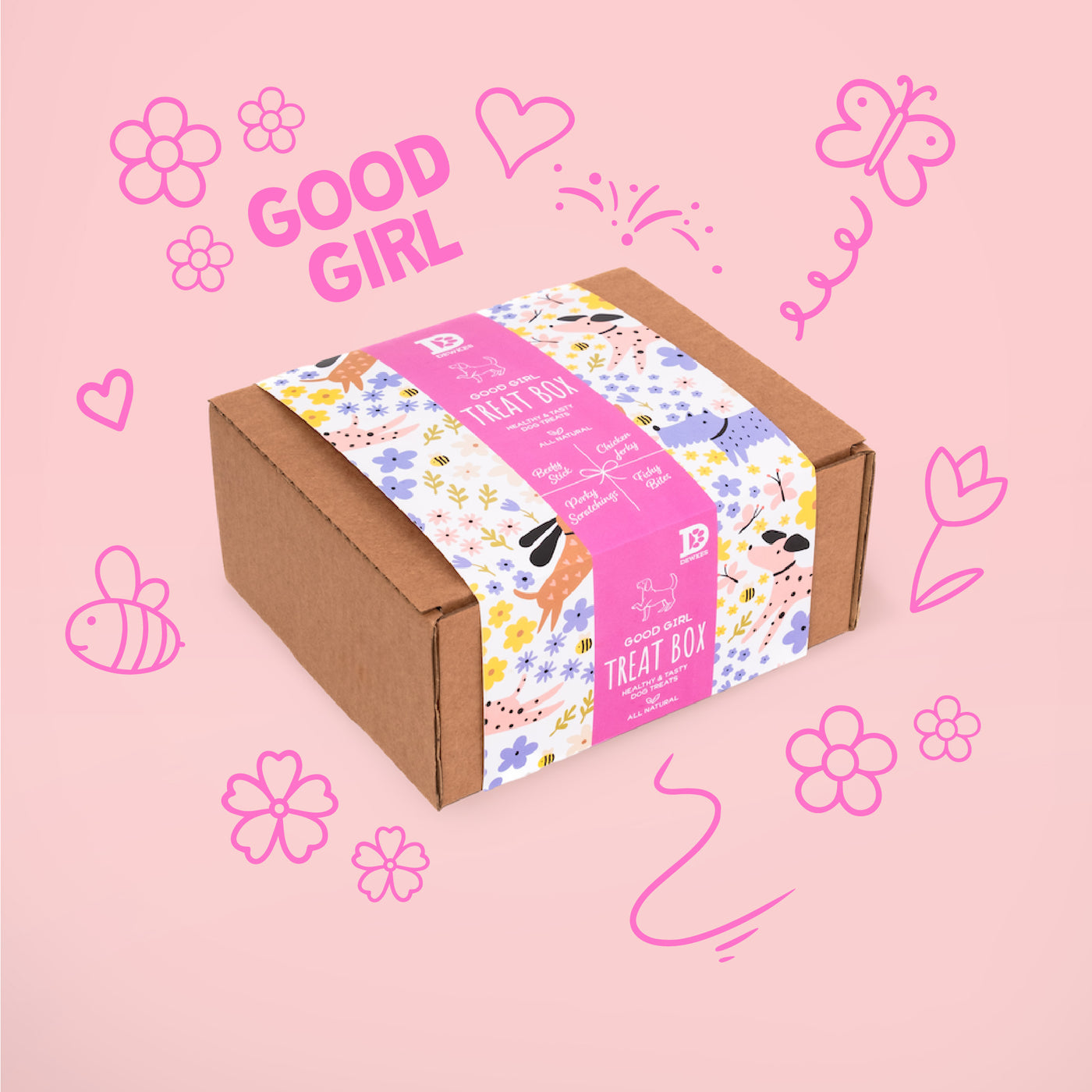 Good Girl Treat Box - Dewkes Reward Dog Treats